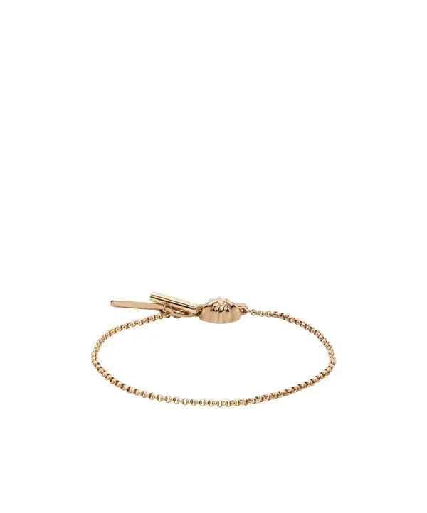 Versace Logo Plaque Charm Bracelet