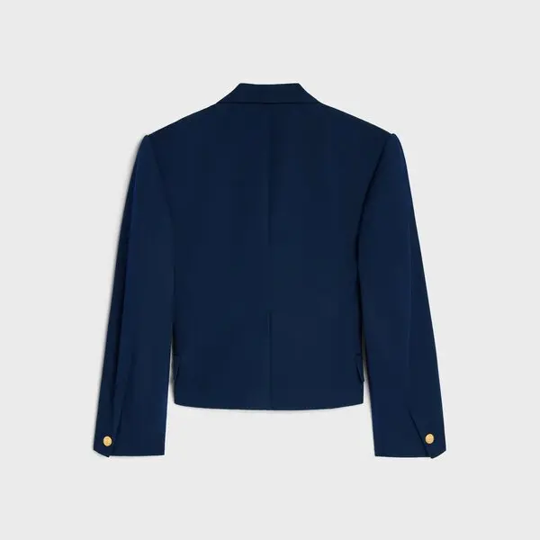 Celine Diagonal Wool Double-breasted Blazer