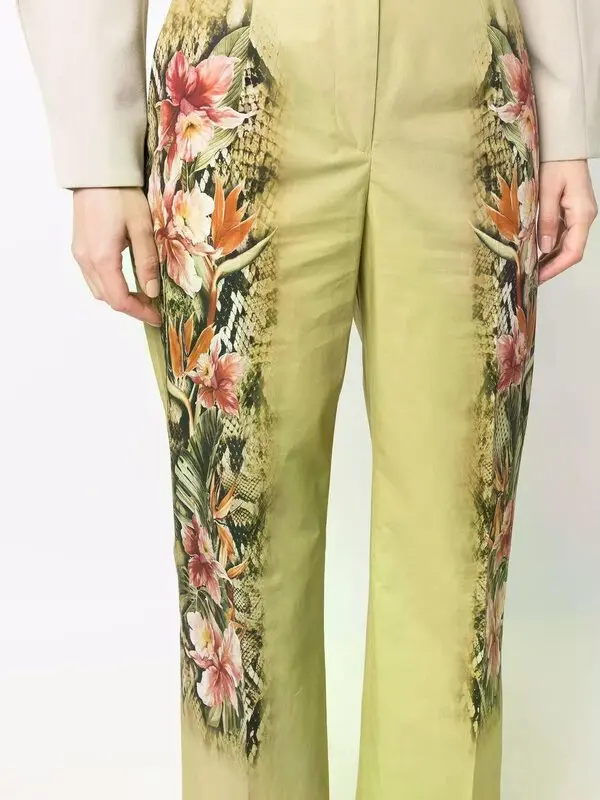 Alberta Ferretti Printed Flared Trousers