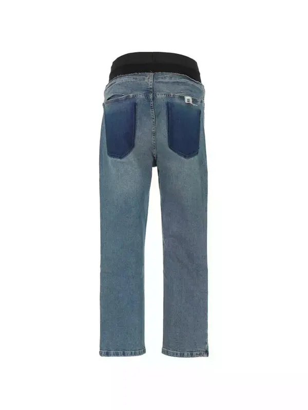 PROTOTYPES Whiskered Layered Waistband Jeans