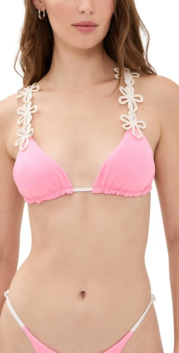 ANCORA Fiori Bikini Top - Pink