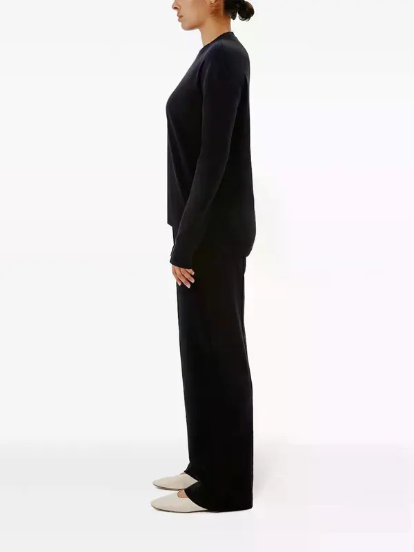 Another Tomorrow Seamed Cotton T-shirt