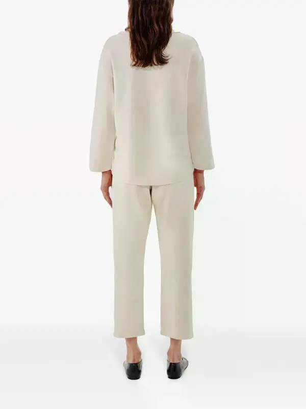 Another Tomorrow Scoop-neck Jersey Top