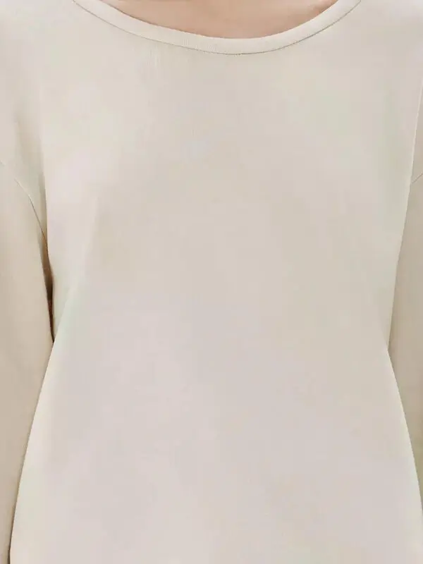Another Tomorrow Scoop-neck Jersey Top