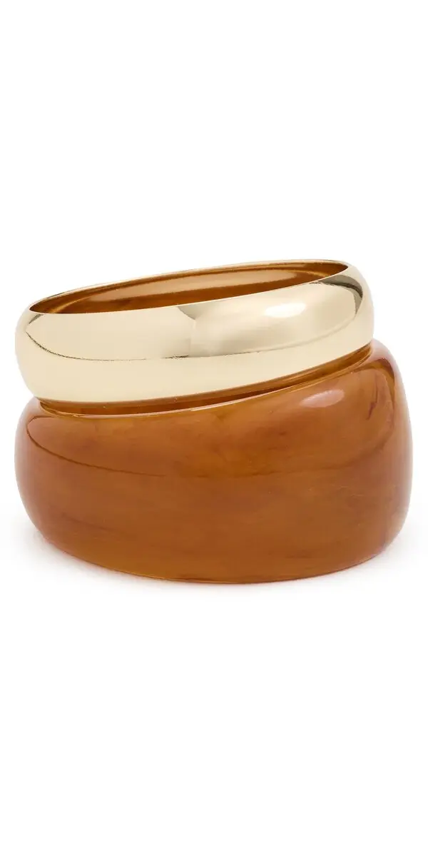 Baublebar Phoebe Bangle Bracelet Set - Brown