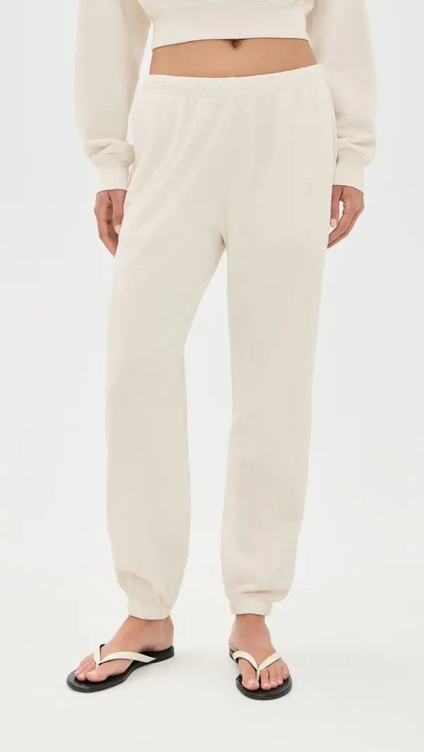 Eterne Boyfriend Pocket Sweatpants In French Terry - Bone