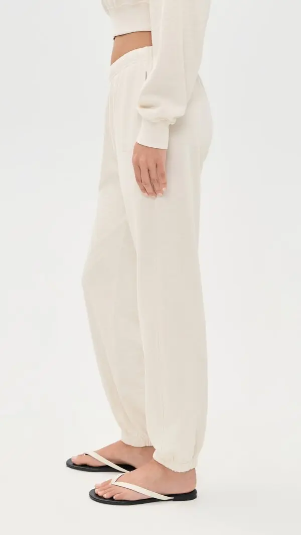 Eterne Boyfriend Pocket Sweatpants In French Terry - Bone