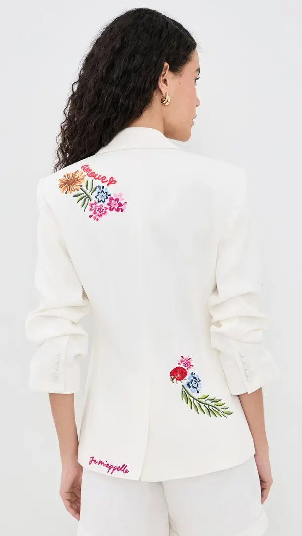Cinq À Sept Embroidered Floral Blazer