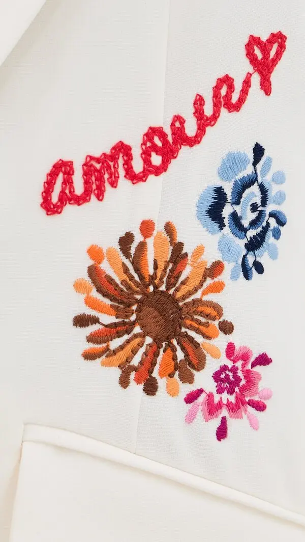 Cinq À Sept Embroidered Floral Blazer
