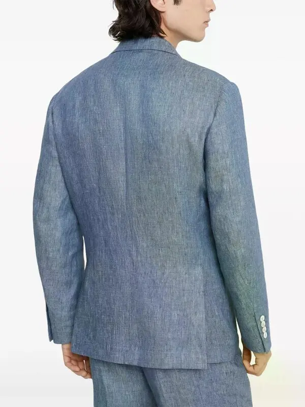 Brunello Cucinelli Single-breasted Linen Blazer