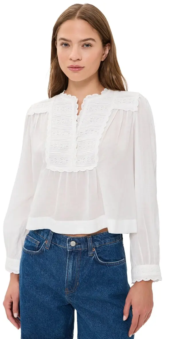 Sea Eliza Eyelet Lace Blouse