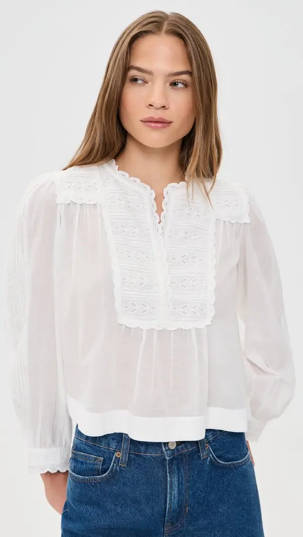 Sea Eliza Eyelet Lace Blouse