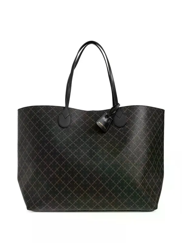 BY MALENE BIRGER Abi Monogram Tote Bag - Black
