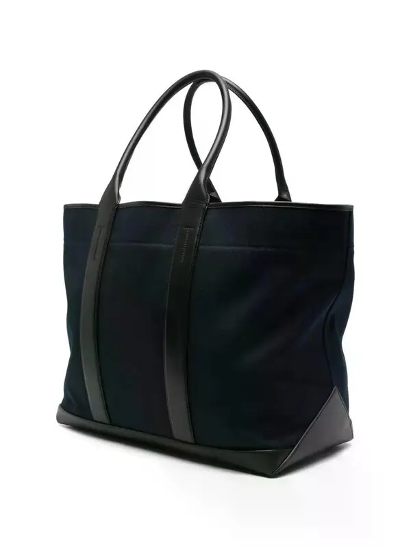 TOM FORD Canvas Tote Bag With Leather Trim