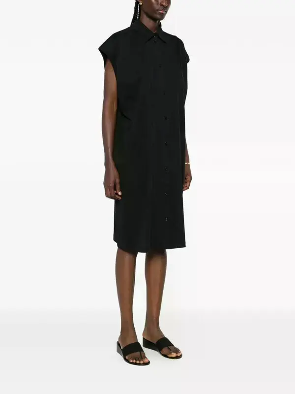 TOTEME Button-fastening Sleeveless Midi Shirt Dress