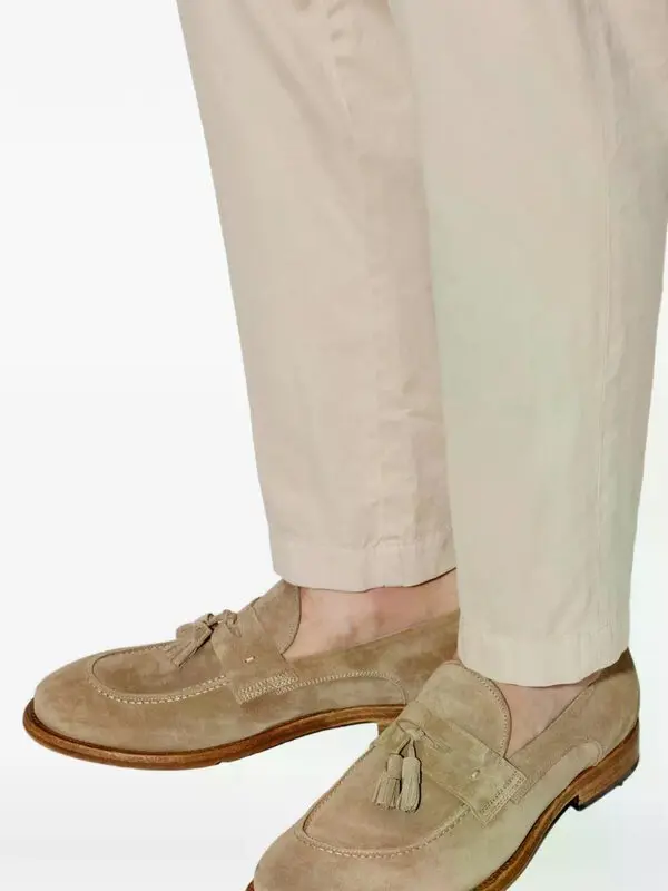 Eleventy Suede Tassel Loafers