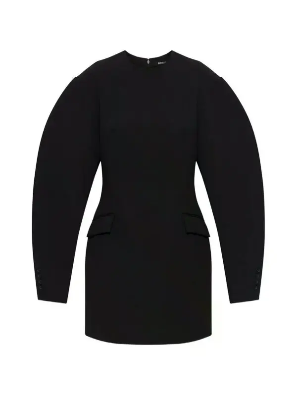 ROTATE BY BIRGER CHRISTENSEN Sculptural Sleeve Mini Dress