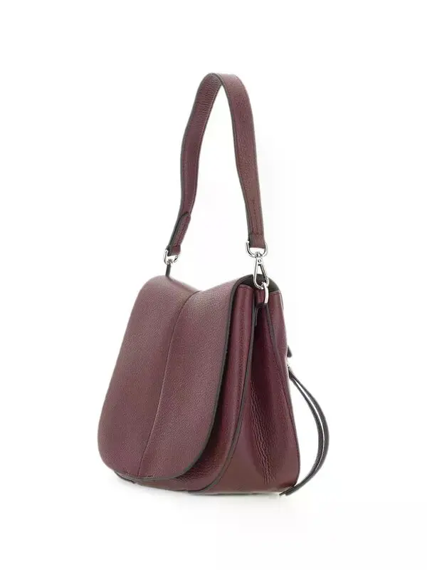 GIANNI CHIARINI Helena Round Leather Shoulder Bag - Red