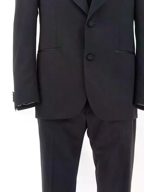 Corneliani Satin Shawl-lapel Three-piece Suit - Grey