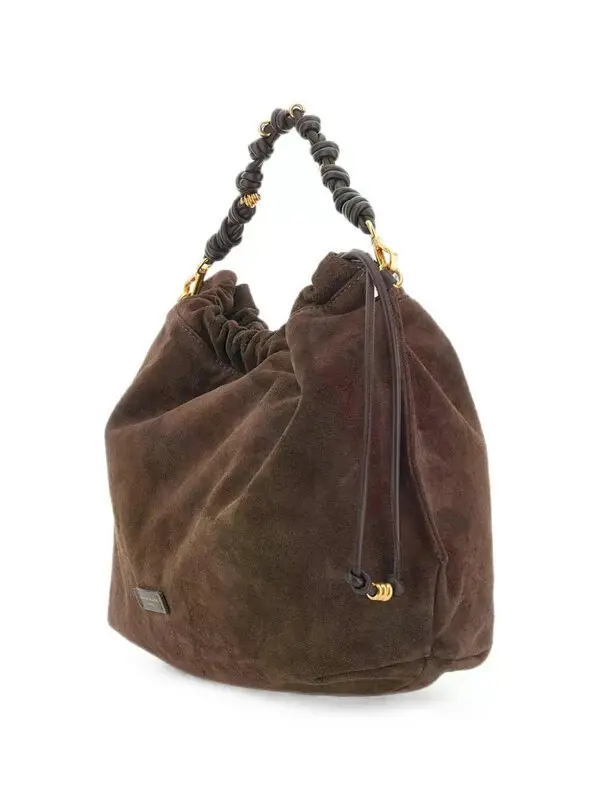 GIANNI CHIARINI Suede Tote Bag - Brown