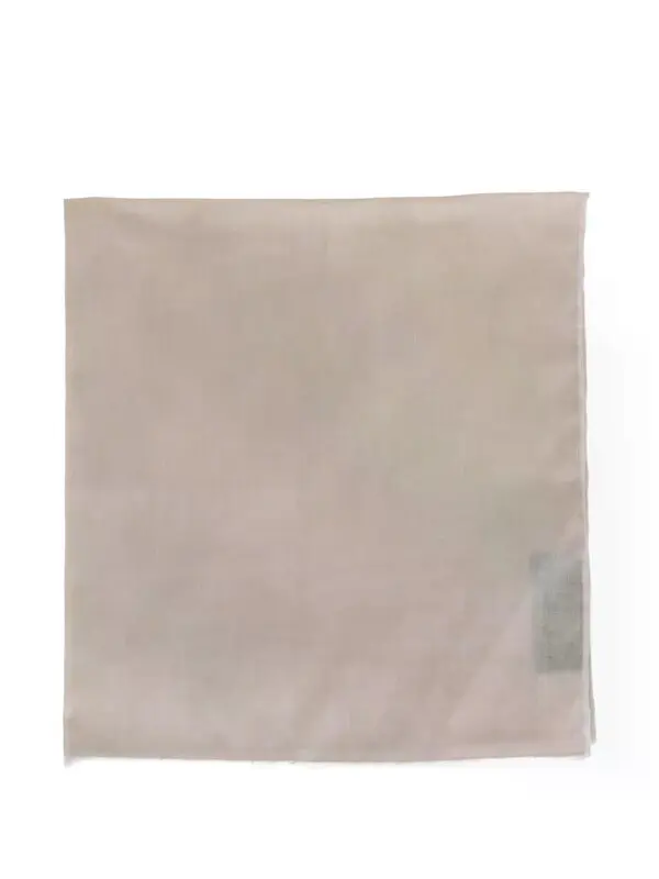 TOM FORD Logo-detail Pocket Square - Neutrals