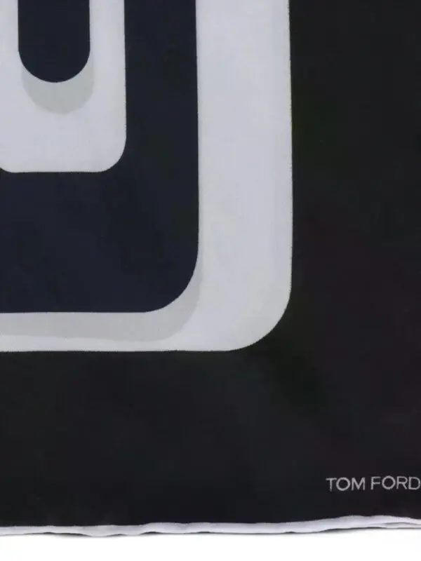 TOM FORD Geometric-print Pocket Square