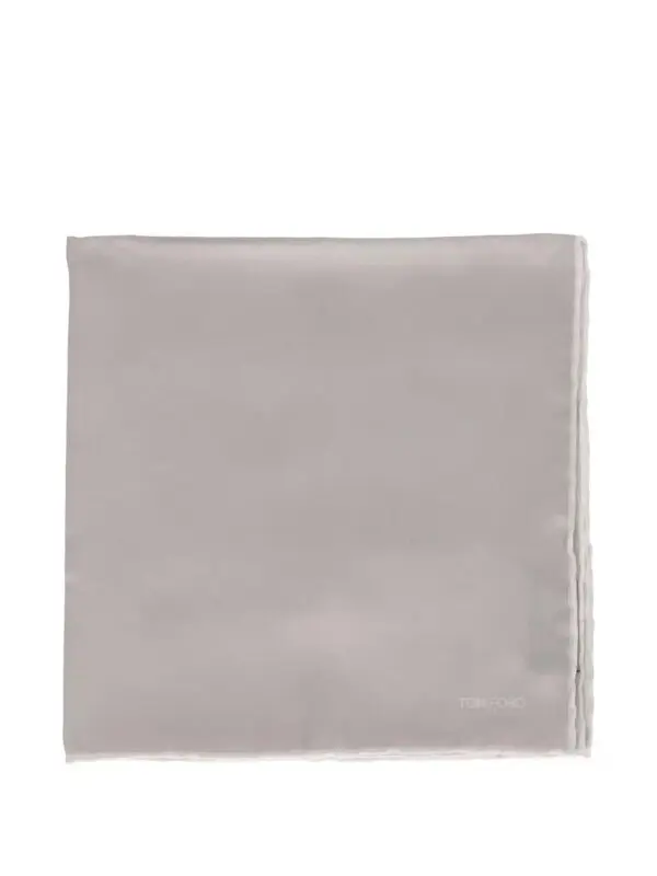 TOM FORD Logo-print Rolled-edge Pocket Square