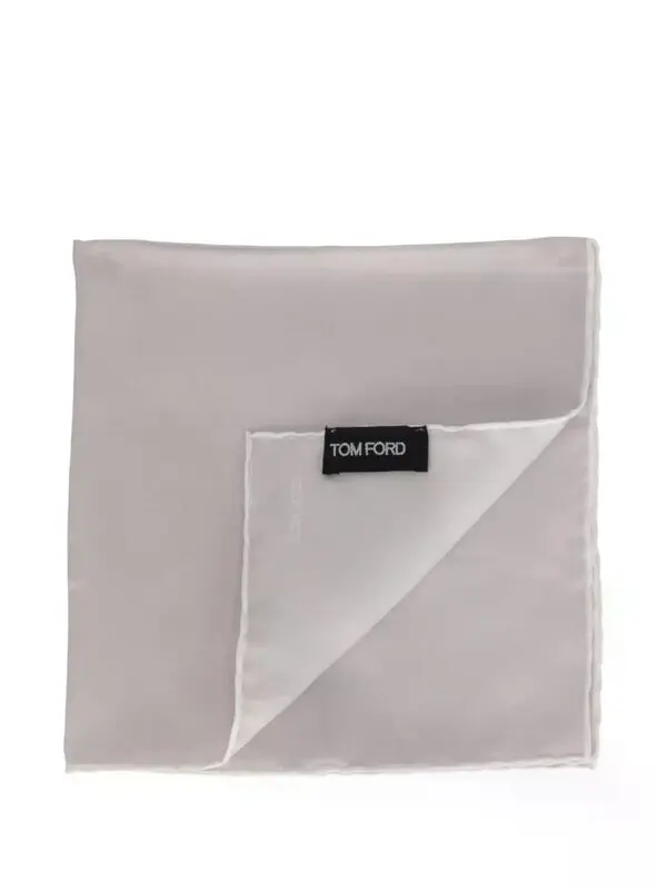TOM FORD Logo-print Rolled-edge Pocket Square