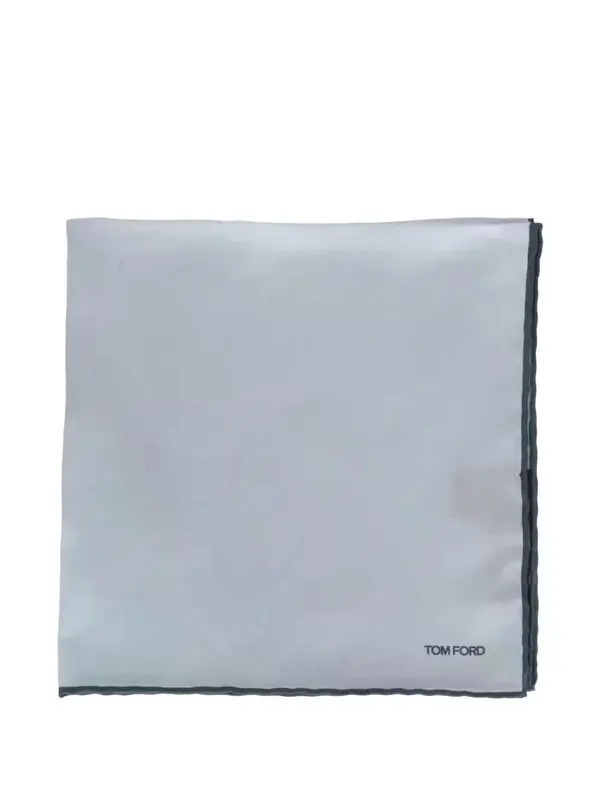 TOM FORD Logo-print Silk Pocket Square