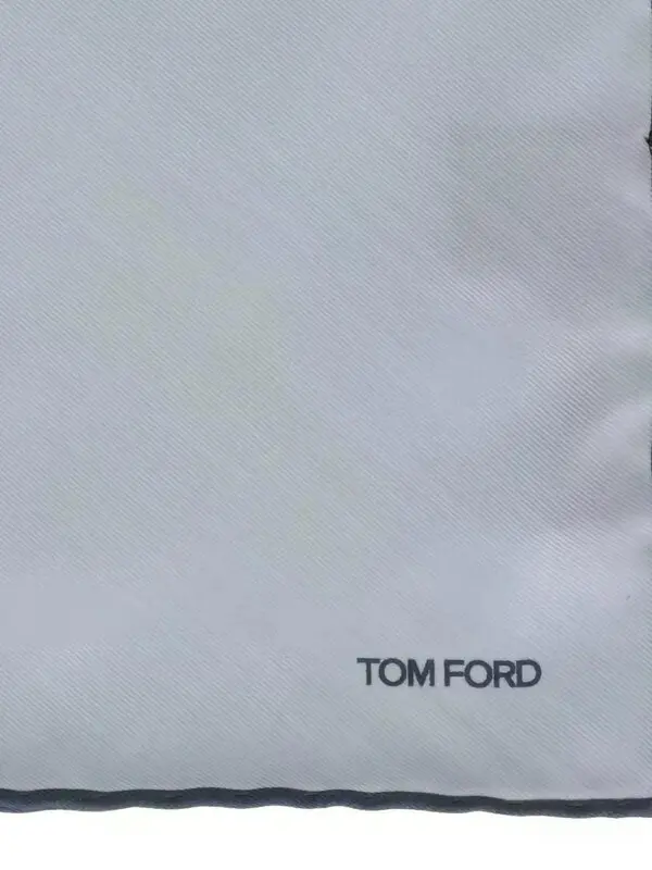 TOM FORD Logo-print Silk Pocket Square