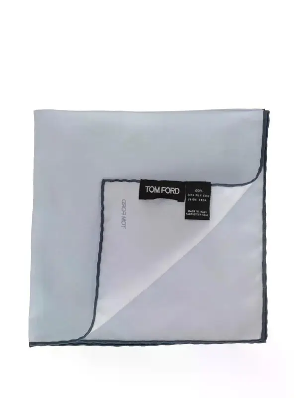 TOM FORD Logo-print Silk Pocket Square