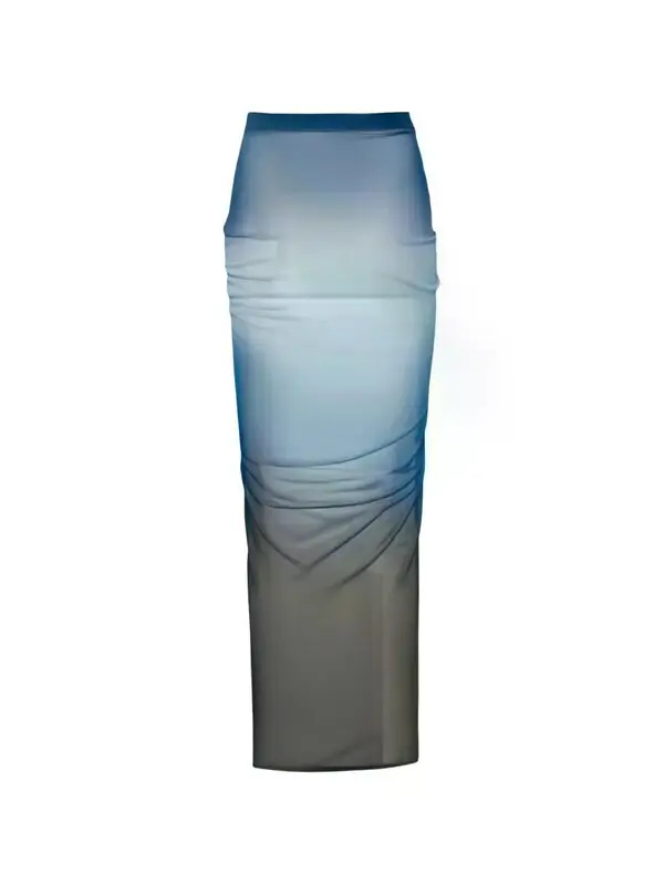 BAOBAB Nia Mesh Draped Maxi Skirt - Blue