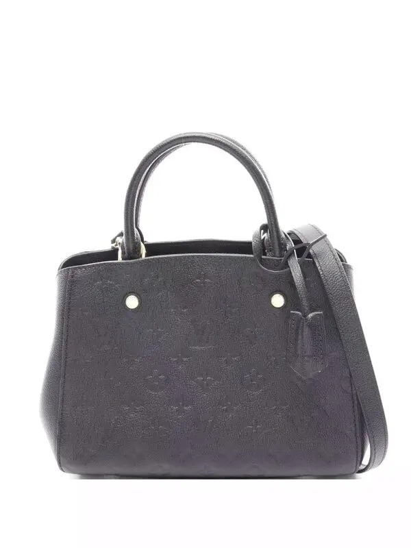 LOUIS VUITTON Montaigne Bb Monogram Empreinte Leather Tote Bag