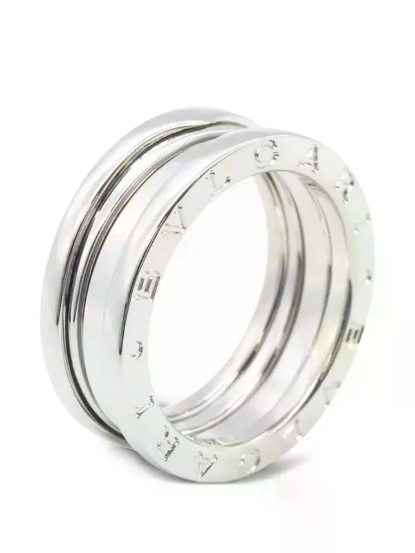 BVLGARI B.zero1 18k White Gold 3-band Ring
