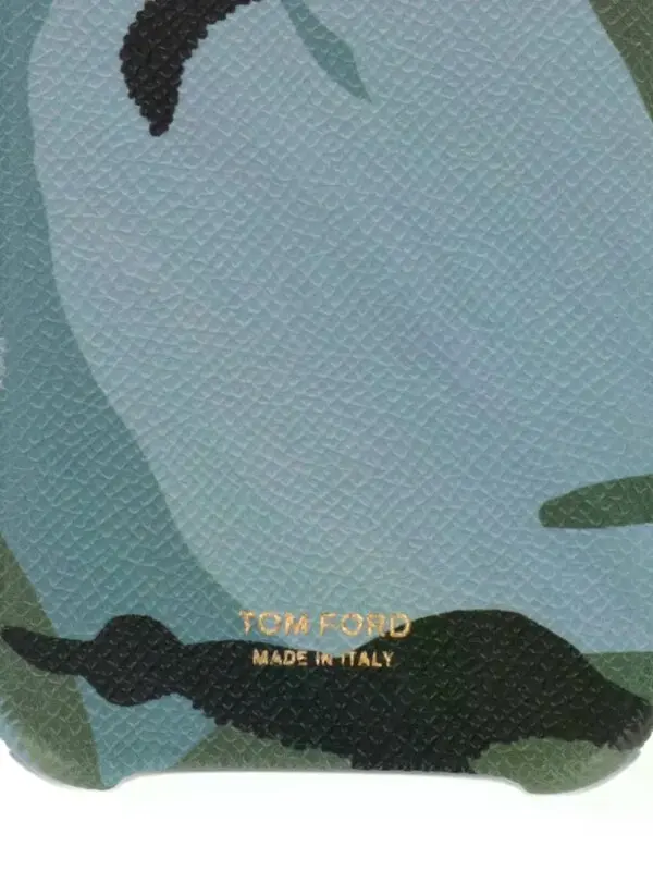 TOM FORD Camouflage-print Grained-texture Phone Case