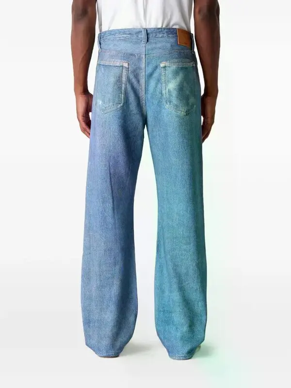OTHER MATTERS DENIM Distressed Wide-leg Jeans