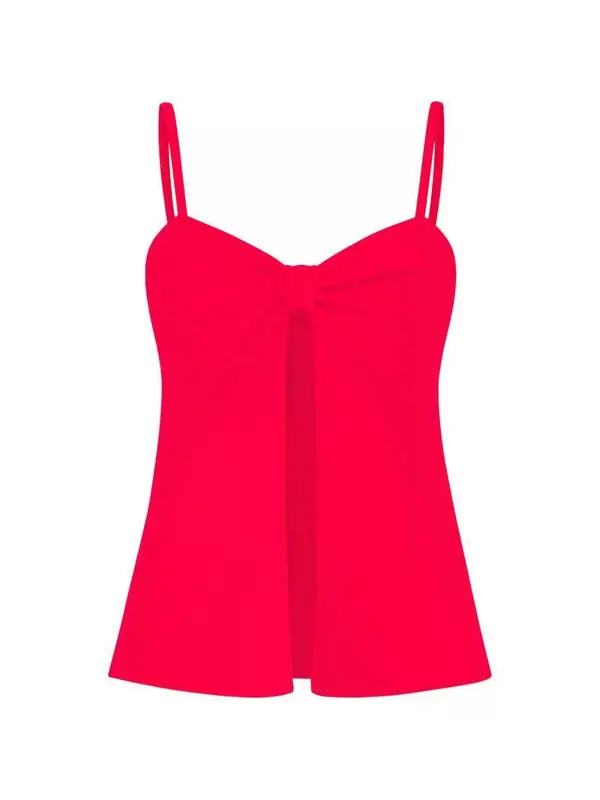 Cult Gaia Lennon Bow Detail Top - Red