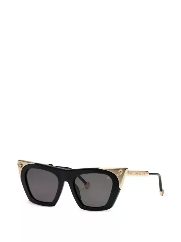 Philipp Plein Skull-embellished Cat-eye Sunglasses - Black