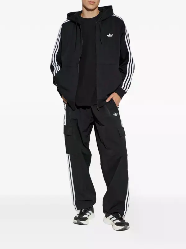 Adidas Logo-embroidered Stripe-detail T-shirt