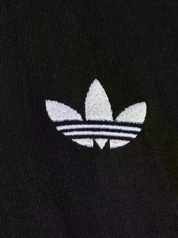 Adidas Logo-embroidered Stripe-detail T-shirt