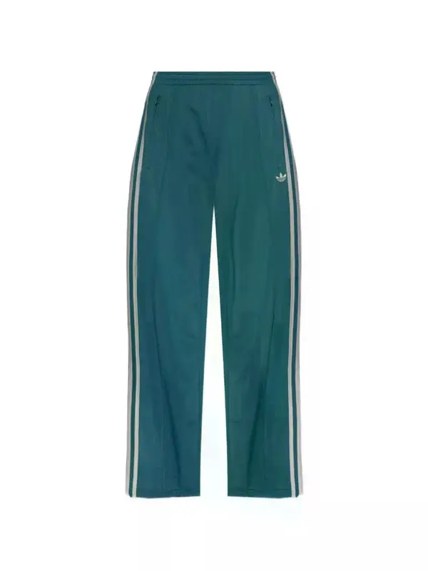 Adidas Side Stripe Wide-leg Track Pants - Green
