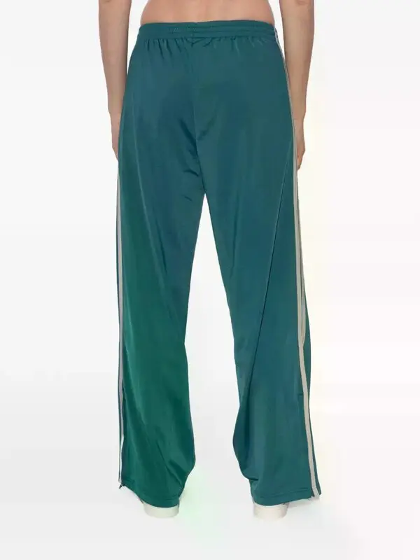 Adidas Side Stripe Wide-leg Track Pants - Green