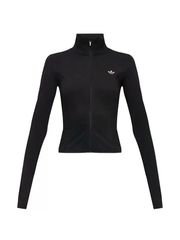 Adidas Logo-print Zip-up Sweatshirt