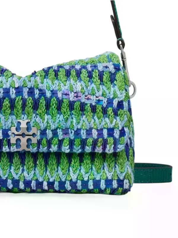 Tory Burch Charlie Beaded Shoulder Bag