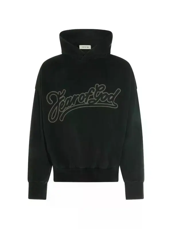 Fear Of God Logo Print Hoodie