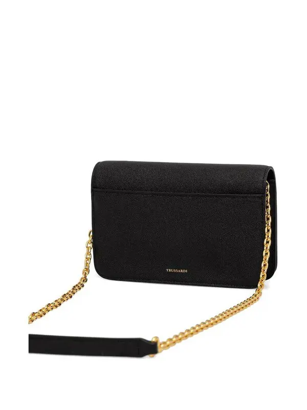 TRUSSARDI Grainy Chain-link Crossbody Bag