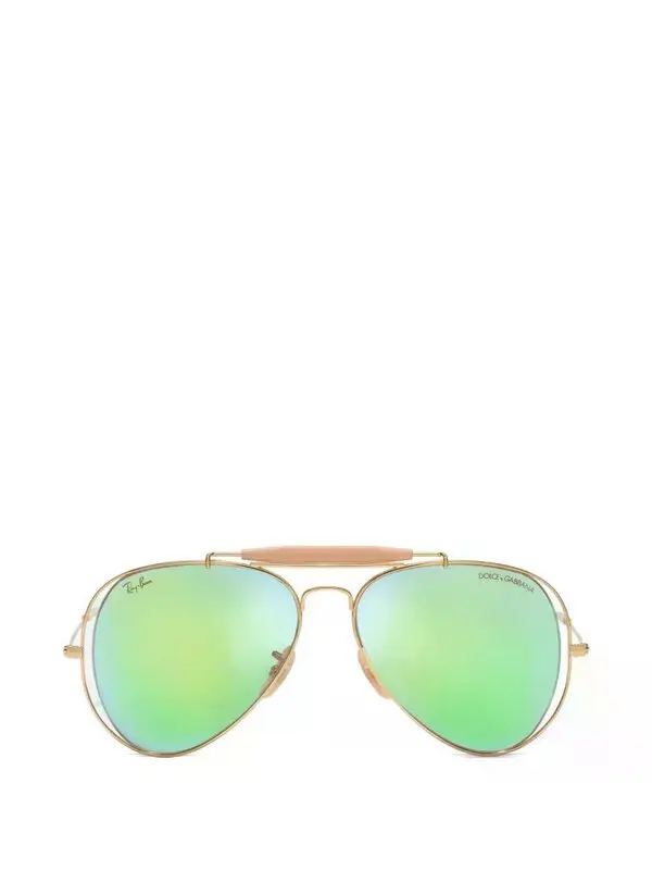 Dolce & Gabbana Pilot-frame Sunglasses - Gold