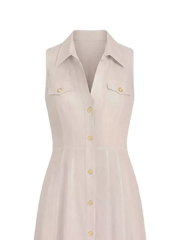 Alice + Olivia Kendall Linen Maxi Dress