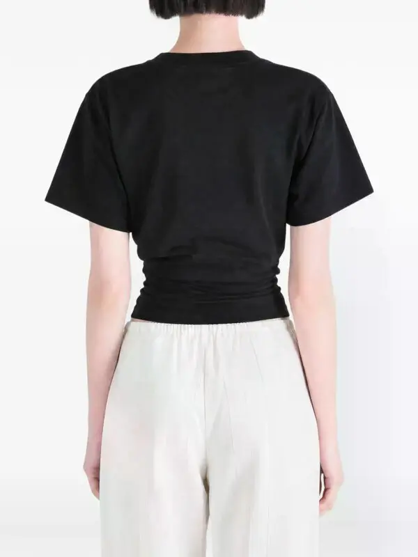 Balenciaga Graphic Print Cropped T-shirt