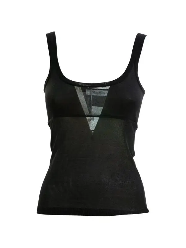 Max Mara Sheer-panel Tank Top